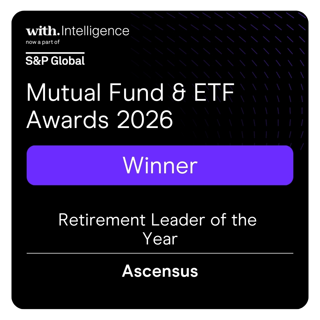 Ascensus Named Retirement Leader of the Year At the With Intelligence ...