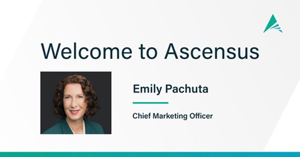 Ascensus Names Emily Pachuta New Chief Marketing Officer