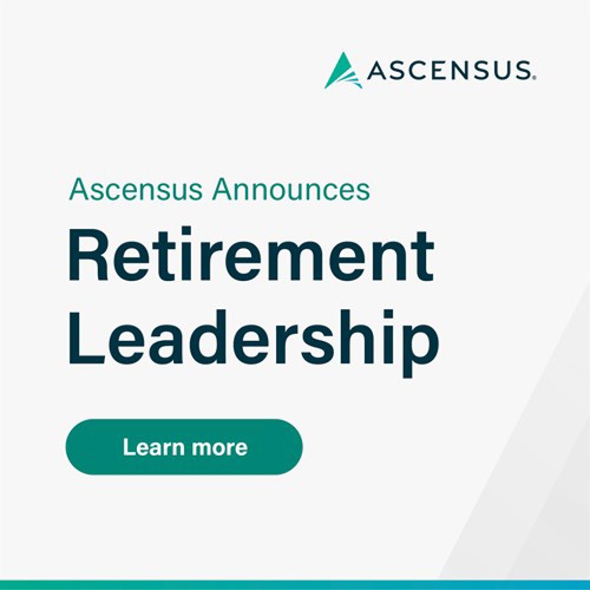Ascensus Announces New Retirement Business Structure and Leadership